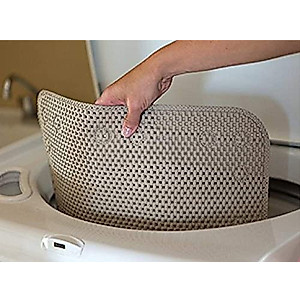 Deluxe Bathtub Mat Non Slip, Soft Foam Bath Mats for Bathroom Tub, Bathtub Mat with Drain Holes, Suction Cups- 36” X 17” - White