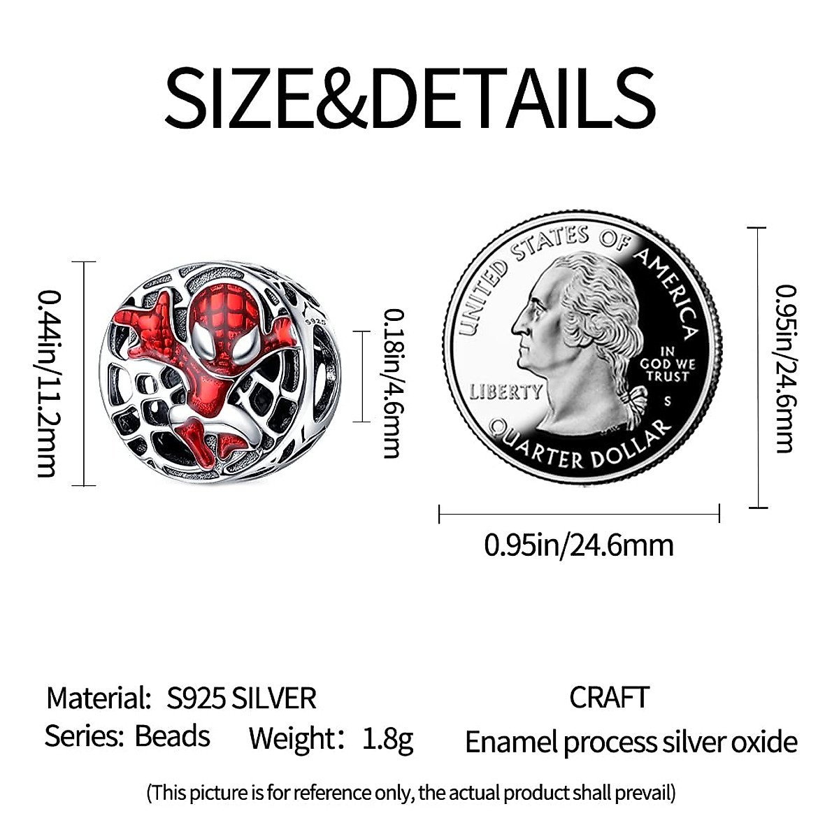 HappyStar 925 Sterling Silver Charms for Bracelets and Necklaces,Combination Dangle Pendants Beads Charms Jewelry Gift for Couples Sisters.（With Spacer Beads）