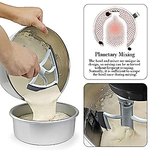 4.5-5 Quart Flex Edge Beater For KitchenAid Tilt-Head Stand Mixer, Kitchen Aid Mixers Accessories with Scraper, Kitchen Aid Attachments For Mixer