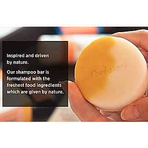 FOOD STORY FOR HAIR PINEAPPLE SHAMPOO BAR For oily scalp and hair Low pH Vegan Refreshing surfate free waterless shampoo soap bar soap