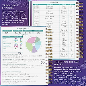 Legend Budget Planner & Monthly Bill Organizer with Pockets – Home Finance Book with Bill Payment & Expense Trackers – Financial Notebook for Household Budgeting & Money Management - Large, 8x9.5”,