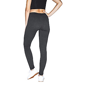 American Apparel Women's Stretch Terry Legging, Charcoal, Small