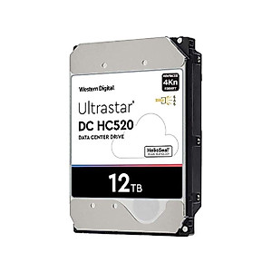 HGST WD Ultrastar DC HC520 HUH721212AL4200 12TB HDD 7200 RPM SAS 12Gb/s Interface 4Kn ISE 3.5-Inch Helium Data Center Enterprise Internal Hard Disk Drive, Model: 0F29560