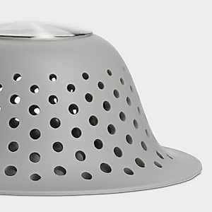 OXO Good Grips Silicone Shower & Tub Drain Protector, Gray