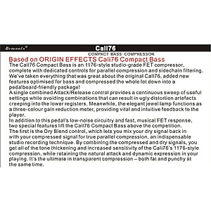 Demonfx CALL76 Compact FET Bass Compressor Fast US Ship