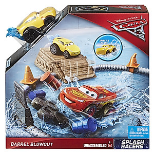 Disney Pixar Cars 3 Splash Racers Barrel Blowout Playset