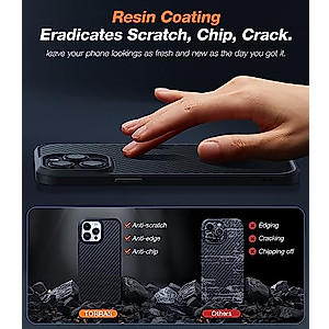 TORRAS 2023 Upgraded MegaMag Shield Designed for iPhone 14 Pro Max Case [Military Grade Drop Tested] [Compatible with MagSafe] for iPhone 14 Pro Max Phone Case [Aramid Fiber Made], Black