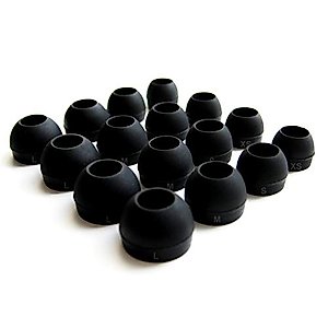 16pcs (B-4sz) Replacement Earbuds Eartips Adapters Compatible with Boltune BT-BH001 Wireless with Mic Sports Earphones Headphones
