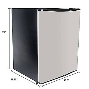 Avanti AR24T3S AR24T 2.4 cu. ft. Compact Refrigerator, in Stainless Steel