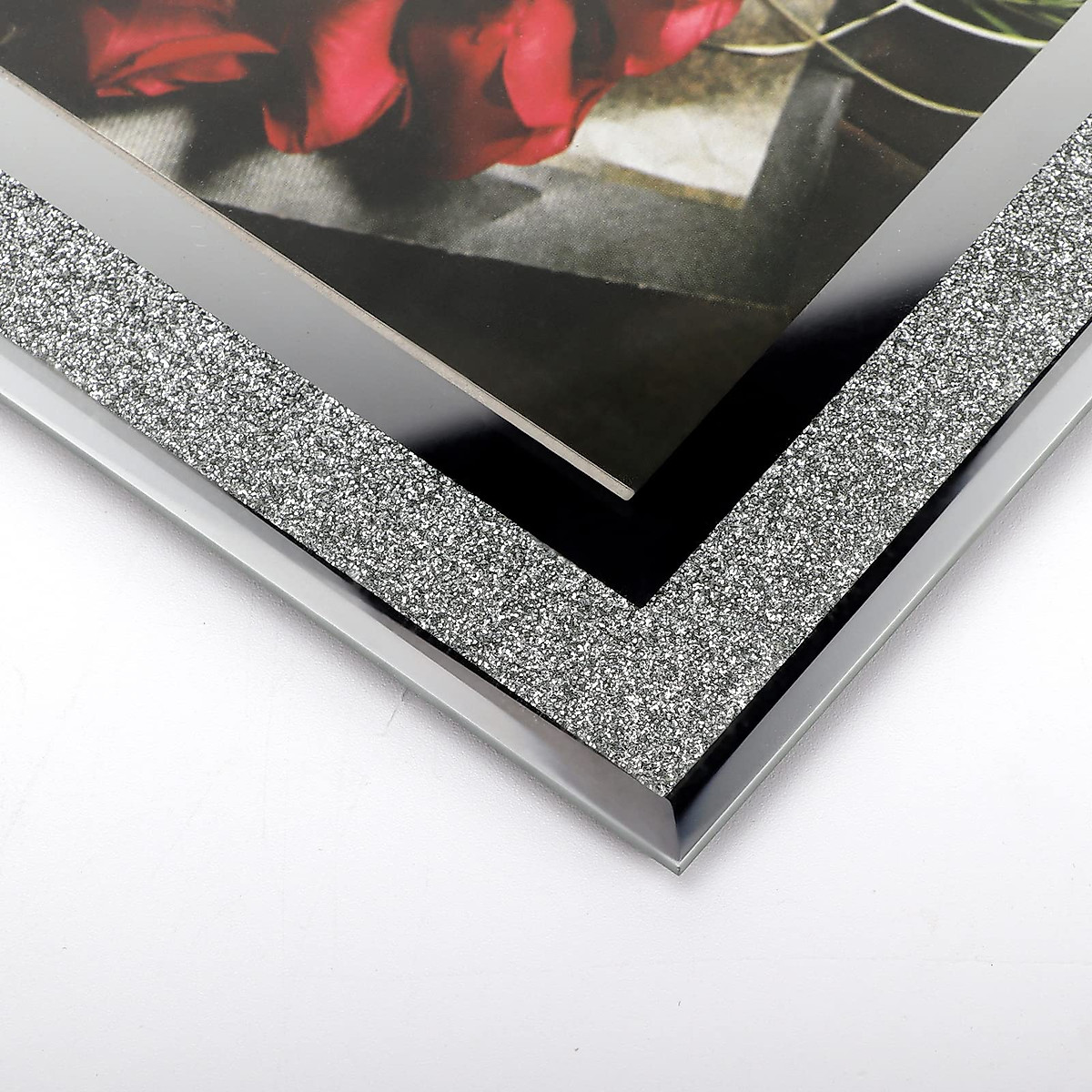 Calenzana 8x10 Picture Frame Sparkle Glass Photo Frames for Tabletop, 8 x 10 inch, 2 Pack