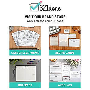 321Done Blank Rustic 4x6 Cards (Set of 50) - Thick, Heavy Cardstock - Make Invites, Greeting, Note, Thank You Cards - Plain Kraft for Writing, Stamping, Printing, Art - No Envelopes - Made in USA