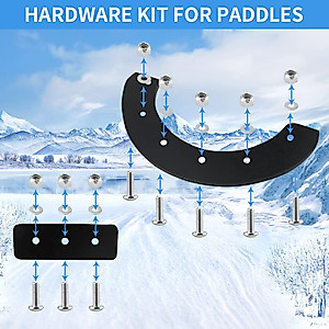 Rubber 302565MA Snow Thrower Paddle - Augymer Snow Blower Replacement for Craftsman Murray Snowblower