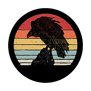 Vintage Retro Vulture Bird PopSockets Grip and Stand for Phones and Tablets