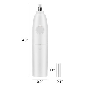 Amazon Basics Electric Eraser Kit, with 40 Eraser Refills, Battery Operated Eraser, White
