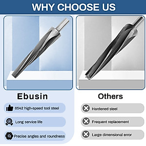 7 Degree Ball Joint Tapered Reamer,6542 High-Speed Tool Steel Tapered Ball Joint Reamer, Tapered Reamer Tie Rod For 1-1/2" Per Foot