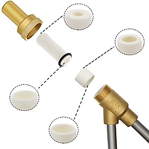 Pressure Washer Sandblasting Kit, 5000 PSI Wet Sandblaster Attachment, Power Washer Sandblasting with Replacement Ceramics Nozzle, 1/4 Inch Quick Disconnect Sandblasting Kit