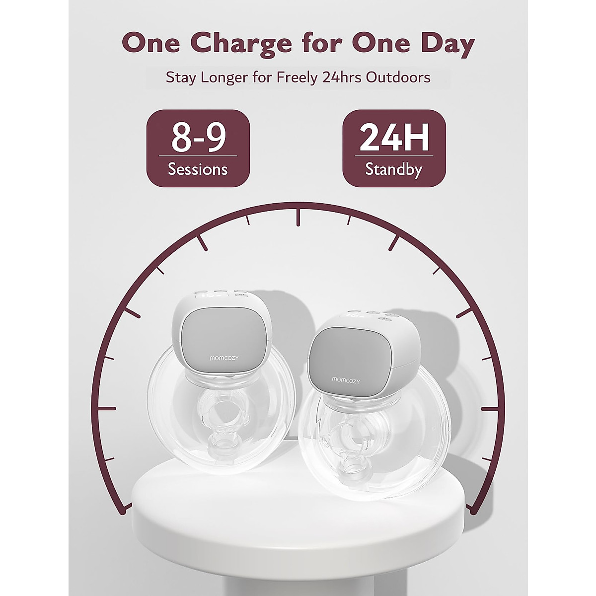 Momcozy Double Portable Electric Breast Pump with 2 Modes & 9 Level