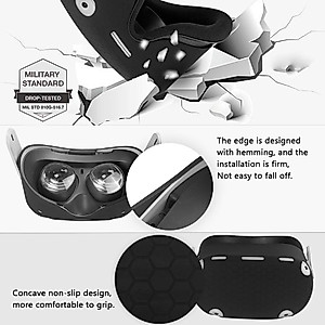 Design Shell Front Face Protector Cover for Oculus Quest 2 Headset Accessories Preventing Collisions and Scratches