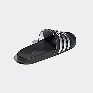 adidas Unisex Adilette Comfort Slide Sandals, Black/White/Black,16W/15M