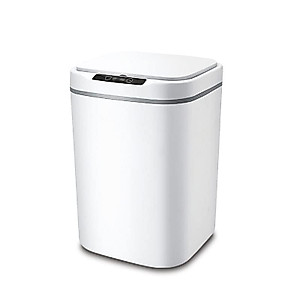 N/A Automatic Induction Trash Can Living Room Kitchen Storage Smart Opening and Closing Household Bucket ( Color : OneColor , Size : 15L: 47x33x126cm )