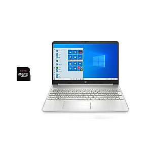 HP 15.6" HD Micro-Edge Laptop, AMD Athlon Gold 3150U, 4GB DDR4, 256GB PCIe NVMe SSD, AMD Radeon Graphics, WiFi, Bluetooth, Webcam, HDMI, USB-C, Windows 10 S, ABYS 64GB MicroSD Card