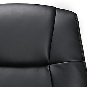 OFM Essentials Collection Executive Office Chair, Bonded Leather, in Black