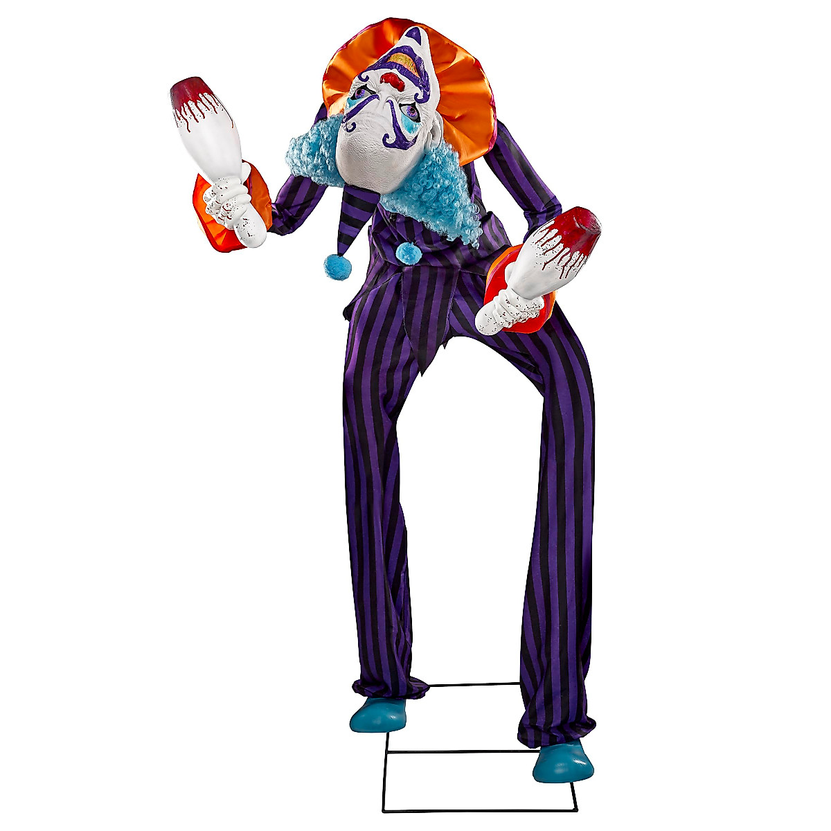 Spirit Halloween 7.9 Ft Stilts Animatronic | Decorations | Animated | Halloween Décor | Clown Animatronic