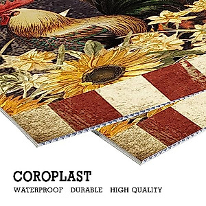 America 4th of July Patriotic Rooster Yard Lawn Sign 12x18 Inch American Banner The Old Glory Personalized Yard Signs with Stakes for Rent House Outdoor Decoration