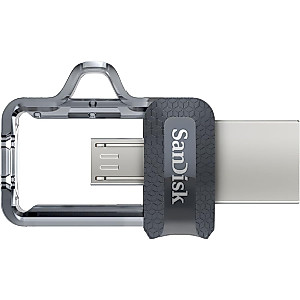 SanDisk 32GB Ultra Dual USB 3.0 and Micro USB Flash Drive, Up to 150MB/s Read Speed
