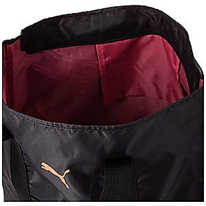 PUMA womens Evercat Cambridge Gym Tote Bags, Black/Gold, One Size US