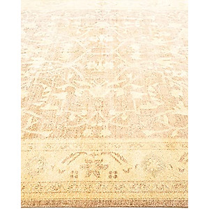 Solo Rugs One of a Kind Hand Knotted Hand Made Wool Contemporary Tribal Eclectic Gray 8 x 10 Area Rug