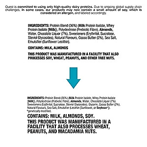 Quest Protein Bar Chocolate Chip Cookie Dough, 2.12 Ounce