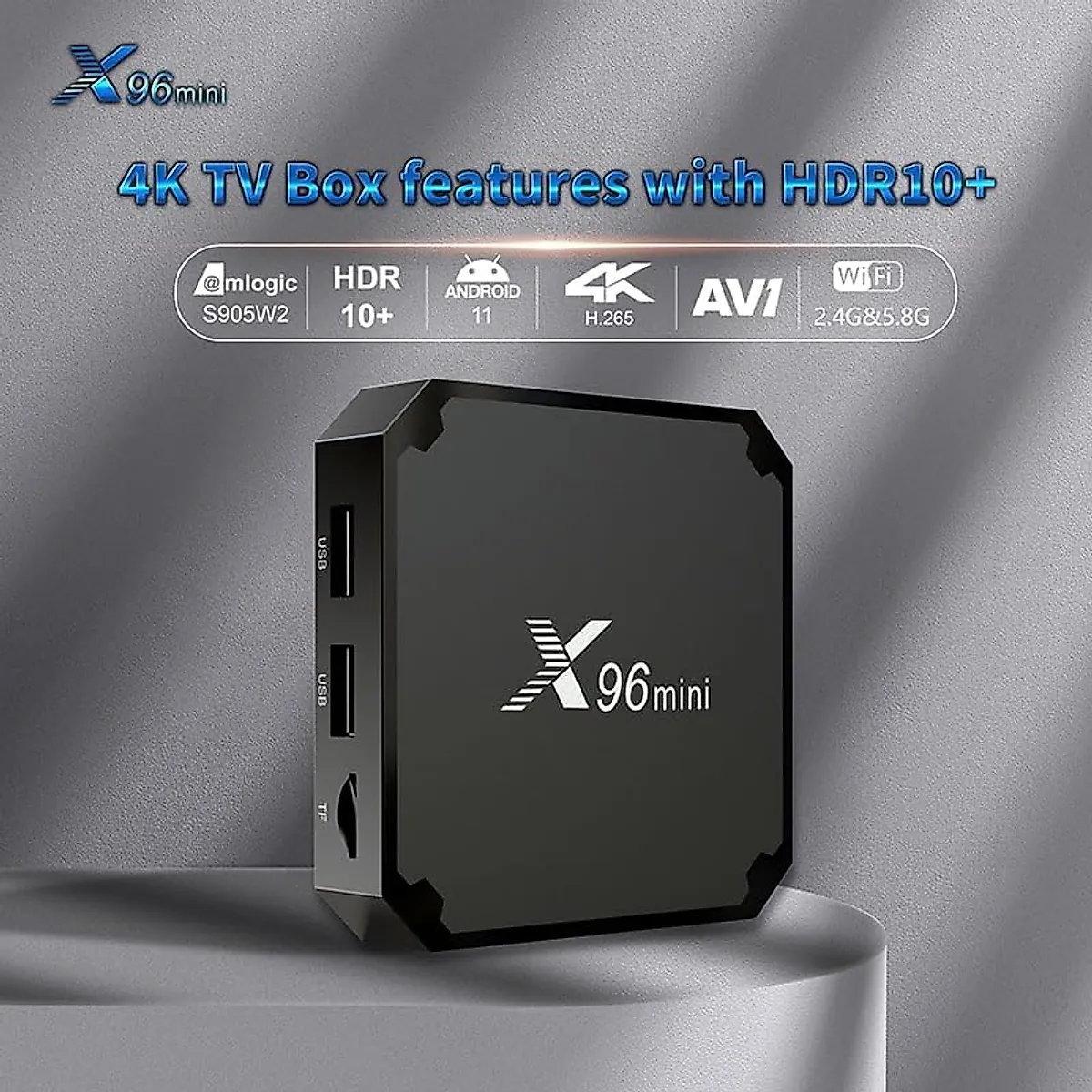 BOXPUT X96 Mini Android 11 TV Box Amlogic S905W2 Quad-Core Smart TV Box 2024 2GB RAM 16GB ROM 2.4G/5G Dual WiFi 4K TV Box HD Media Player Set Top Box