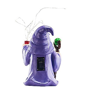 Joint Honglin Resin Gnome Statue Outdoor Decor Waterproof Firework Solar LED Lights Gnome Garden Sculpture Decorations for Outside Lawn Patio Yard Ornament Gifts (Gnome)