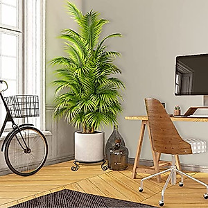 Metal Plant Stand Indoor,Outdoor Plant Stands Plant Holders,short Plant Stand corner,Small Plant Stand for Indoor Plants,Heavy Duty Flower Pot Stand Holder,Plant Rack Plant Display Shelf,Black (3 Pack)