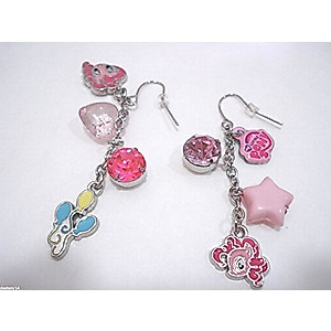 My Little Pony Charms Mismatched Drop Earrings - Pinkie Pie