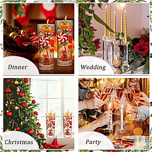 MTLEE 2106 Pieces Christmas Vase Filler Pearl for Vase Filler Pearls for Vases Candyland Pearls Water Gels Beads Candles Centerpiece for Christmas Home Table Party Decor (Elegant Style)