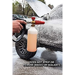 Adam's Wash And Wax (Gallon) - Car Wash Soap Infused With Pure Carnauba Car Wax | Car Cleaning Formula W/Paint Protection | Use In 5 Gallon Bucket Foam Cannon & Foam Gun
