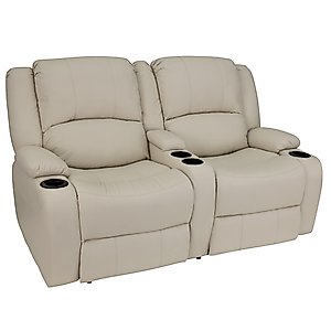 RecPro RV 64" Powered Recliner Loveseat | Wall Hugger Sofa | Ultrafabrics Brisa (Birch)