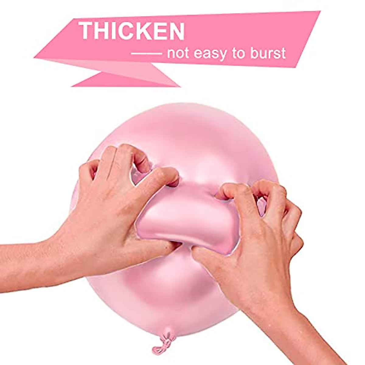 Gender Reveal Pink Blue Balloons - 60 Pack 12 Inch Pink and Blue Confetti Latex Party Balloons Arch Kit Pastel Balloons for Baby Shower Wedding Birthday Party Decoration - with 33ft Ribbon