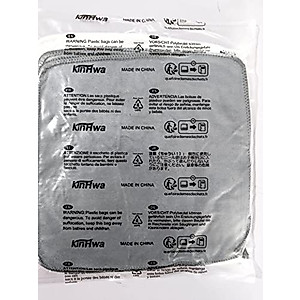 KinHwa Reusable Face Cloths Soft Makeup Remover Cloth Microfiber Washcloths Facial Cleaning for Women (8inch x 8inch 6Pack, 3GERY+3WHITE)