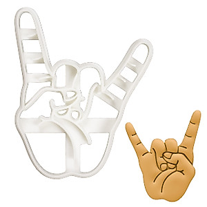 Rock Hand Sign cookie cutter, 1 piece - Bakerlogy