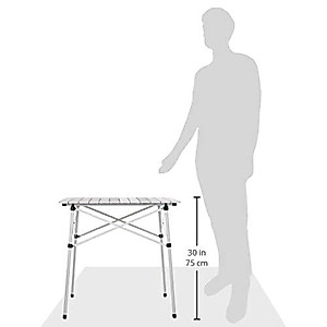 Coleman Outdoor Folding Table | Ultra Compact Aluminum Camping Table, White