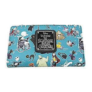 Loungefly Disney The Nightmare Before Christmas Allover Print Bi-fold Wallet
