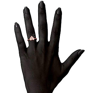 M MOOHAM Initial Rings for Women Teen Girls, Rose Gold Heart Letter Rings for Women Teen Girls, Adjustable Dainty Alphabet Personalized Rings for Women Girls Jewelry Gifts (K)