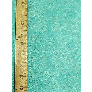 DuroLast™ Vintage Western Floral Pu Leather Fabric by The Yard DIY Upholstery Accessories Fashion (Nugget)