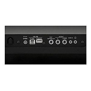 Korg EK50L Keyboard with High-Output Speakers Bundle with Music Light, Flip-Top Bench and Focus Book with CD (4 Items)