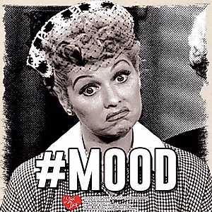 CafePress I Love Lucy #Mood Tote Bag Natural Canvas Tote Bag, Reusable Shopping Bag