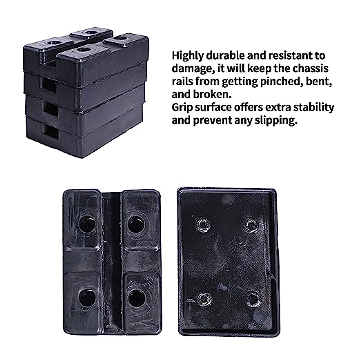 Gtouse 4Pcs Thick Rubber Lifting Tire Pucks,Heavy Duty Auto Lift Pads,Rubber Car Lift Pads,Rubber Arm Pads Car Lift,Jack Rubber Pad for Car Lift Frame Rail Protection Accessories