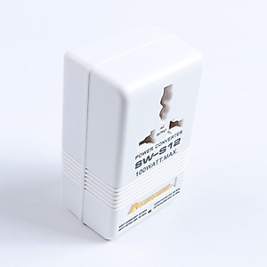 abollunn 100W Voltage Converter, Step Up/Down Convert from 110 Volt to 220 Volt and from 220 Volt to 110 Volt Voltage Converter Transformer for Travel, Camping, RV and Home (White -100W)